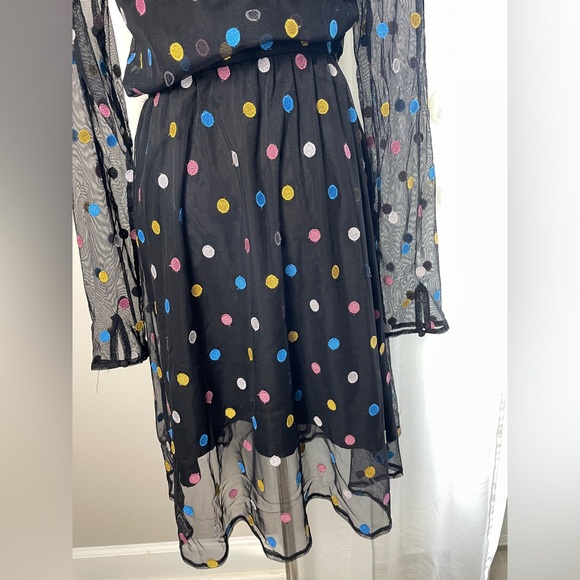 Modcloth | Dresses | Nwt Modcloth Dazzle Do It Dotted Polka Dot Mesh ...